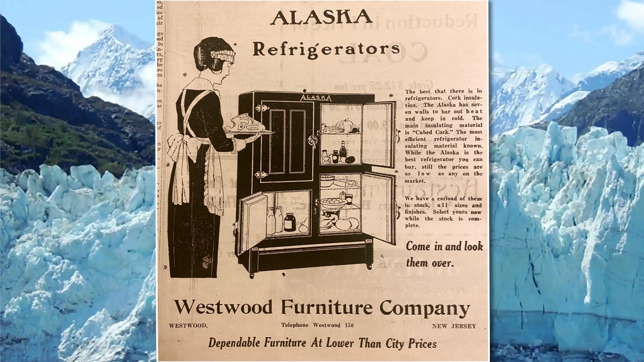 Advertising from the icebox era — Pascack Press & Northern Valley Press