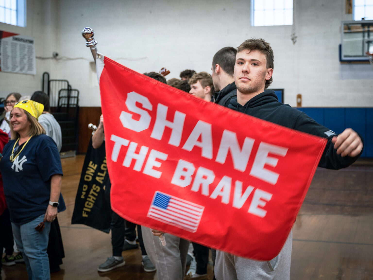 Cheers, chants, and a red carpet: ‘Shane the Brave,’ 9, honored at end ...