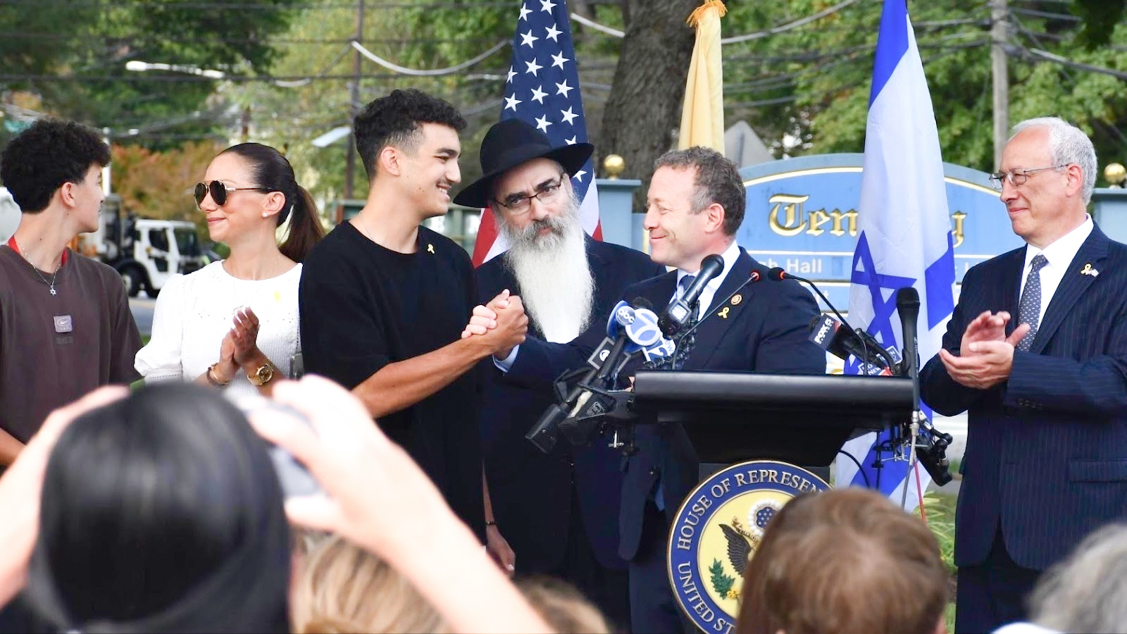 Cheering Edan Alexander Way — Pascack Press & Northern Valley Press